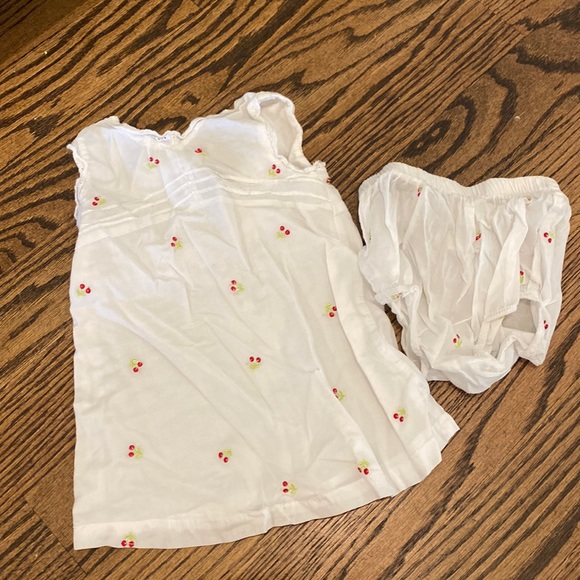 Laura Ashley | One Pieces | Laura Ashley Cherry Bloomer Set | Poshmark